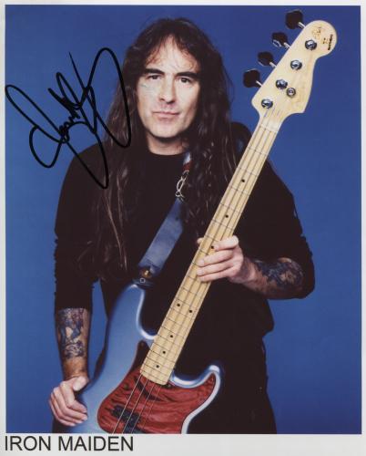 Autographed Music Photos - Iron Maiden - Steve Harris - Limited Edition ...